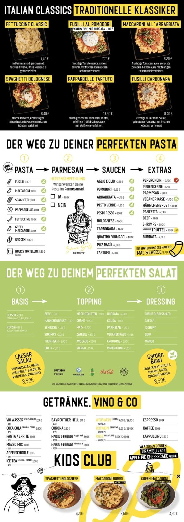 Speisekarte | Pastabox